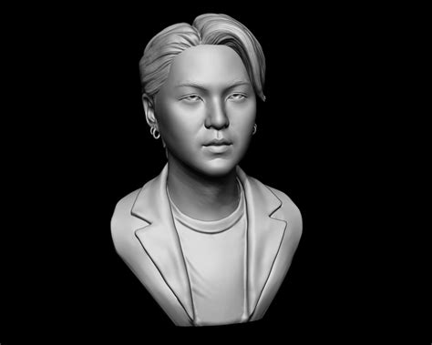 Stl File Suga Bust 3d Print Model・3d Printer Model To Download・cults