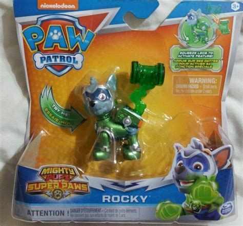 Nickelodeon Paw Patrol Mighty Pups Super Paws Rocky New 2101297696