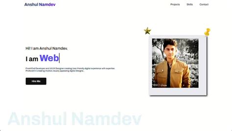 Portfolio Website Portfoliowebsite Frontend Webdevelopment Linkedin Anshul Namdev