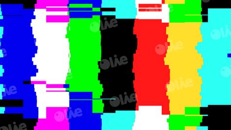 텔레비전 화면 신호없음 글리치 오류 영상 Mp4 올리브크레아olivecrea