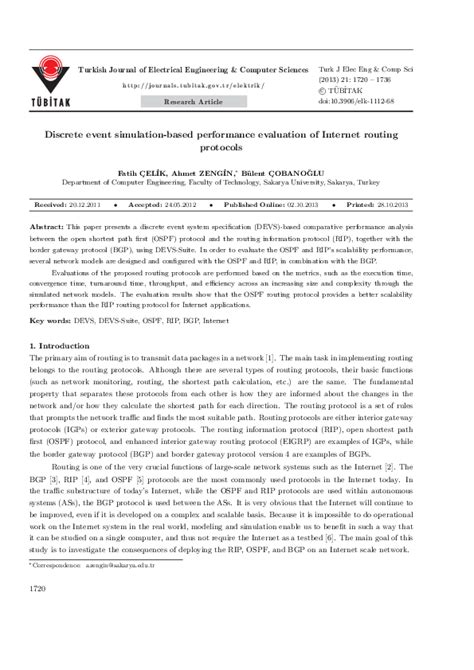 Pdf Discrete Event Simulation Based Performance Evaluation Of