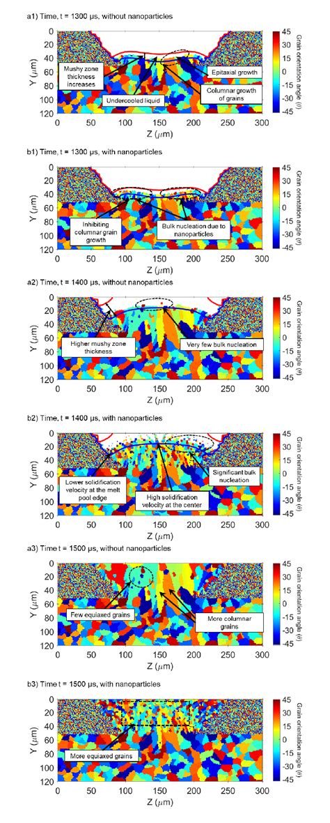 Microstructure Evolution By 2d Ca Model At Different Time Steps