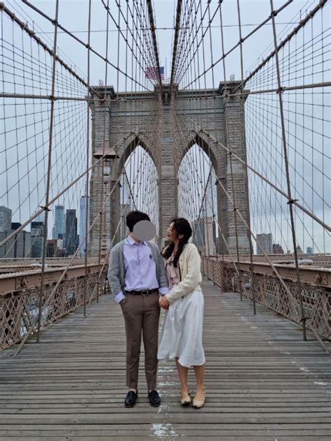 7박 9일 뉴욕칸쿤 신혼여행 2일차 비 오는 뉴욕 즐기기 뉴욕 스냅 촬영 덤보 타임아웃 마켓 에싸베이글 써밋전망대 울프강스테이크 하우스 주니어스 베이커리