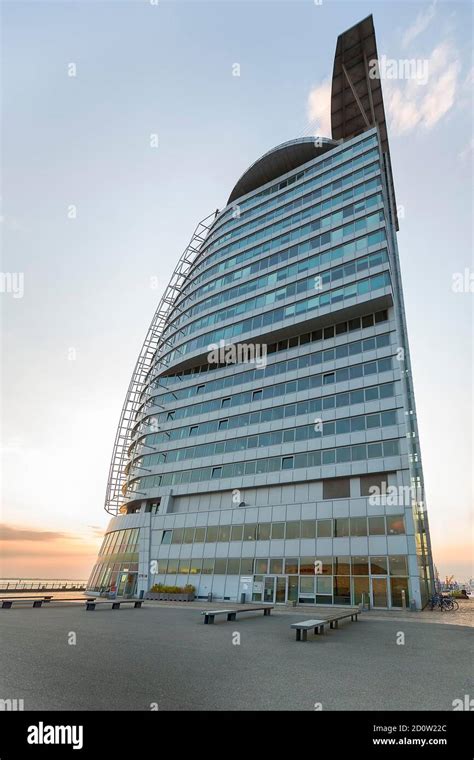 Sail Shaped High Rise Building Modern Architecture Atlantic Hotel Sail City Conference Hotel