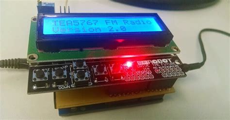 Tea5767 Fm Module With Osepp Lcd Keypad Shield Programming Arduino