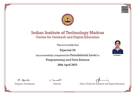 Iitmadras Datascience Foundationcomplete Onlinelearning Tejaswini Ss 12 Comments
