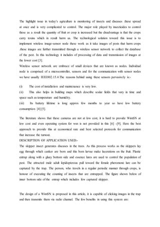 Insect Monitoring Through Wsn DOCX