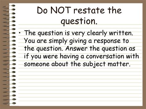 Writing a Free Response Essay - ppt download