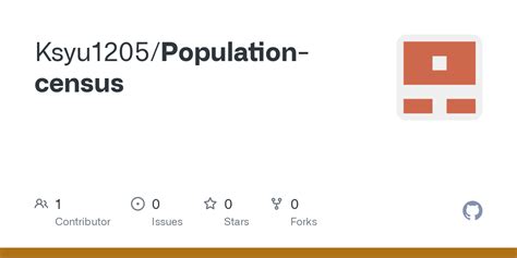 Github Ksyu1205population Census