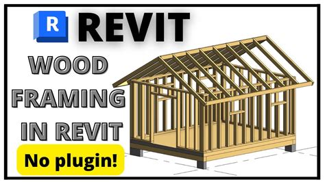 revit~ wood framimg in revit~ revit tutorials youtube