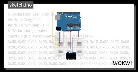 Capteur Dht22 Avec Oled Wokwi Esp32 Stm32 Arduino Simulator
