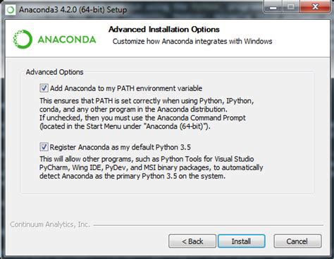 Anaconda V S Python Scta Documentation