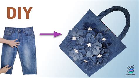 Diy 버리는 청바지로 예쁜가방 만들기 Jeans Refashion Youtube