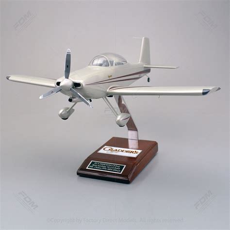 Custom Made Vans Rv 8 Airplane Model With A Detailed Interior Factory Direct Models
