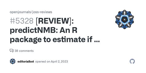 Review Predictnmb An R Package To Estimate If Or When A Clinical