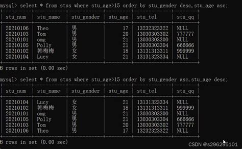 sql查询排序详解与实践 csdn博客