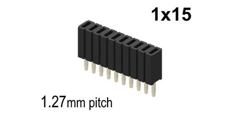 1x15 Pin Female Header 05 1 27mm Sp Phoenix Enterprises Pe Connectors Ic Sockets Tools