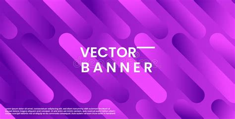 Dynamic Abstract Purple Liquid Gradient Color Geometric Fluid Shape Background Stock Vector