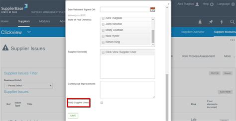 how to add issues supplierbase