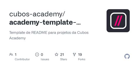 github cubos academy academy template readme projects template de