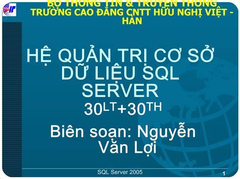 Bài Giảng Hệ Quản Trị Cơ Sở Dữ Liệu Sql Server Tailieuhayvn