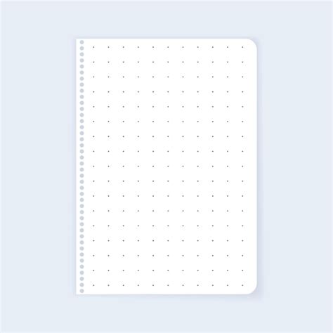 Premium Vector Dotted Notebook Page