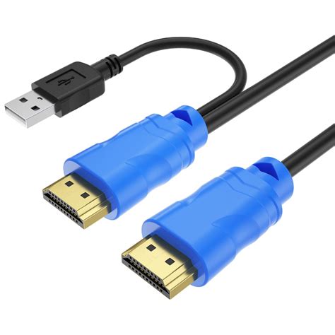 สาย USB HDMI KVM Cable 10ft Yinker USB HDMI A to HDMI Cable 2in1 Cord Shopee Thailand