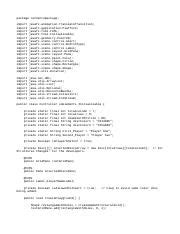 Controller Java Package Course Hero