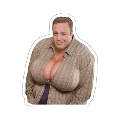 Kevin James Meme W Boobs Sticker Etsy