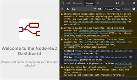 Ui Table Does Not Work Debian Buster · Issue 30 · Node Rednode Red