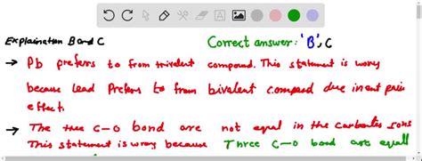 SOLVED Is Are A NCl Does Not Exist While PCl3 Does B Lead Prefers To Form Tetravalent