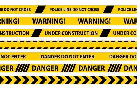 Danger Caution And Warning Seamless Tapes 12732704 Vector Art At Vecteezy