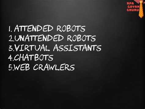 5types Of Rpa Robots Pdf Robotics Technology And Computing
