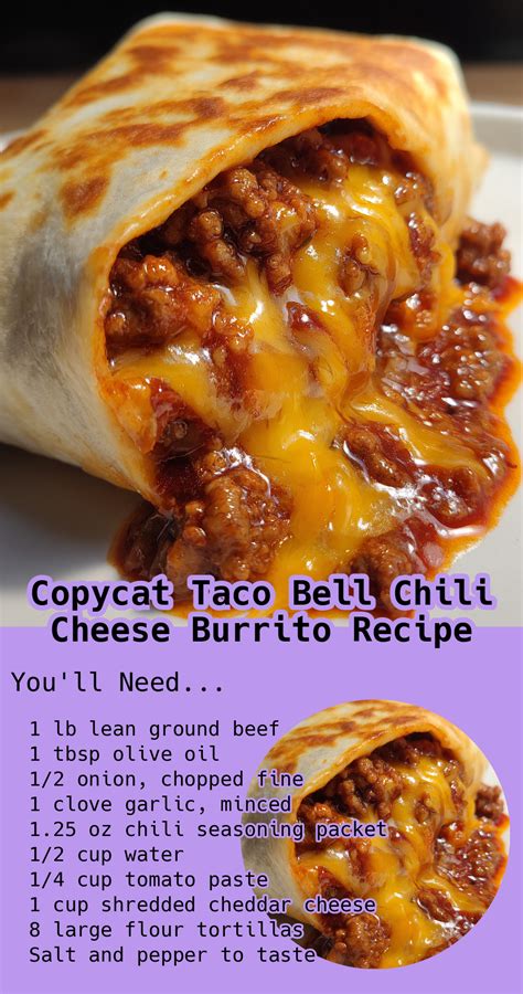 Best 12 Taco Bell Bean Burrito Copycat Recipe Artofit