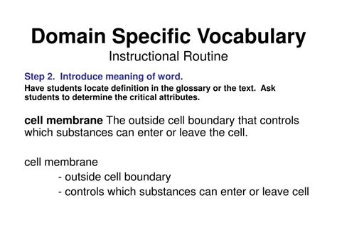 Ppt Domain Specific Vocabulary Instructional Routine Powerpoint Presentation Id3143693 Ppt Domain Specific Vocabulary Instructional Routine Powerpoint Presentation Id3143693