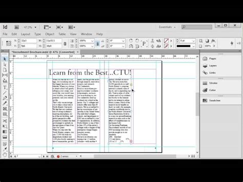 How To Connect Text Boxes Indesign