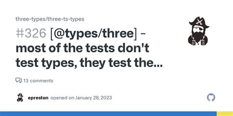 Types Three Most Of The Tests Don T Test Types They Test The