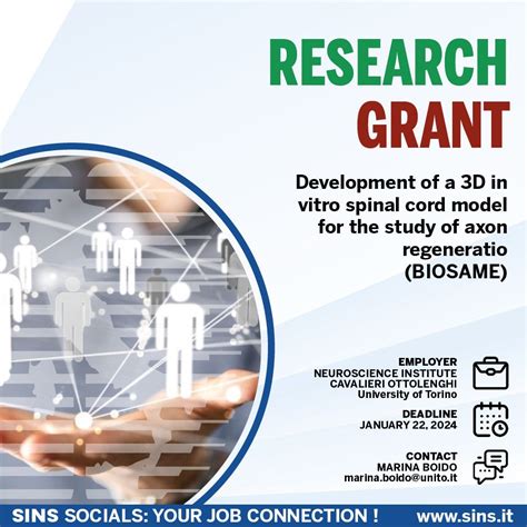 italian society for neuroscience sins on linkedin research grant