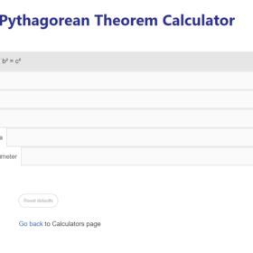 Pythagorean Theorem Calculator Templates Free Xlsx Docs PDF Calculator Formats Samples