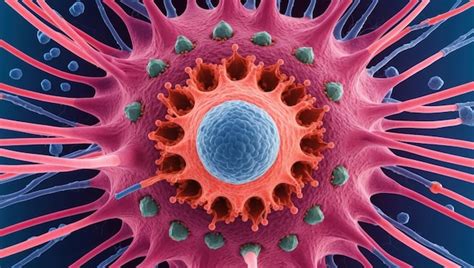 Detailed Microscopic View Of Neurons Highlighting Neural Connections