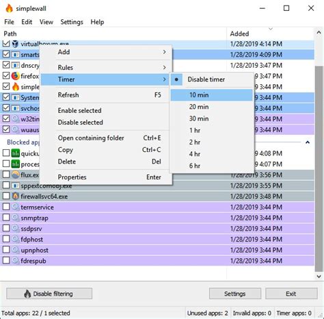 simplewall features alternatives and analysis 2025