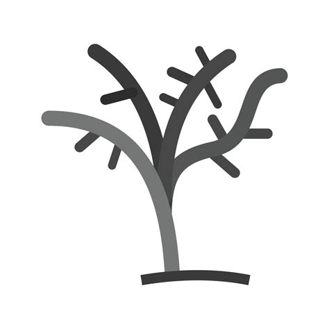 Tree With No Leaves Flat Greyscale Icon Vector Art At Vecteezy
