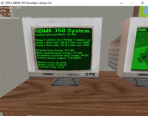 Update 3 Added Positive Void Coefficient Rbmk 350 Simulator 3d By