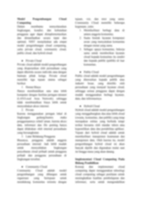 Solution Implementasi Cloud Computing Dan Dampaknya Terhadap Bidang Pendidikan Dengan Metode