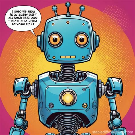 Cute Ai Robot Speaking Stable Diffusion Online