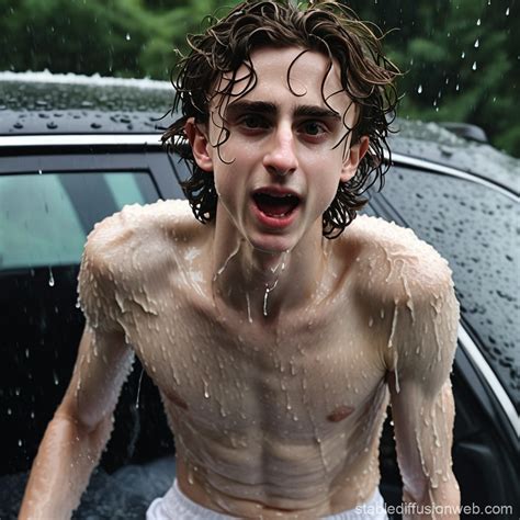 Timothee Chalamet In A Milky Mess Stable Diffusion Online