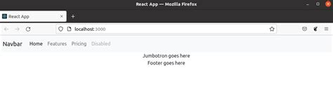 build a bootstrap layout in react