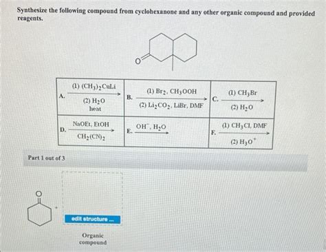 Answered Synthesize The Following Compound From… Bartleby