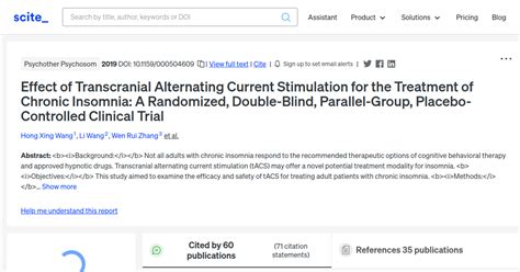 Effect Of Transcranial Alternating Current Stimulation For The
