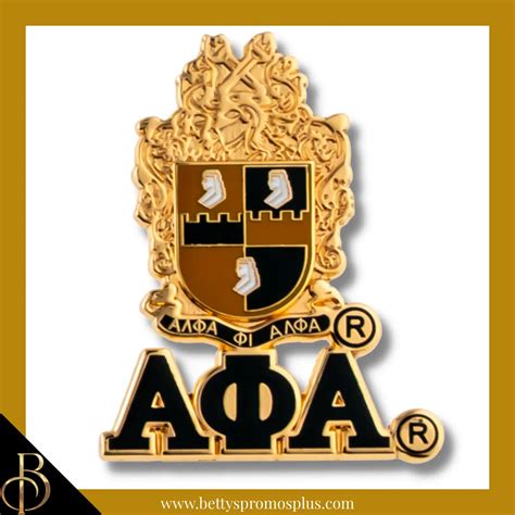 Alpha Phi Alpha ΑΦΑ 3d Color Shield With Letters Greek Fraternity Lape